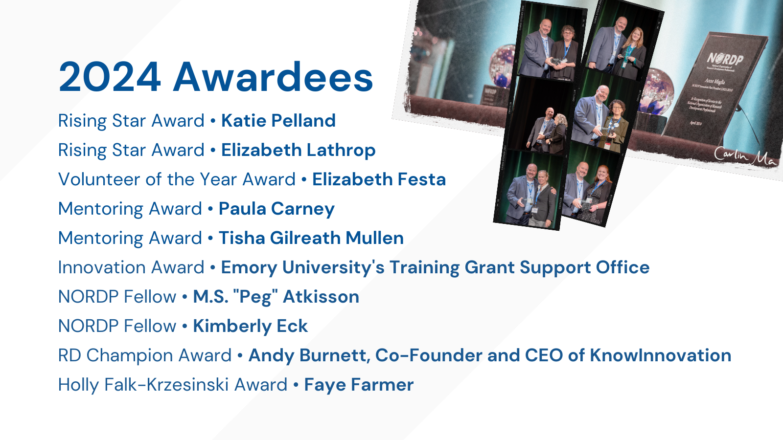 Congratulations to the 2024 NORDP Awardees! – NORDP News