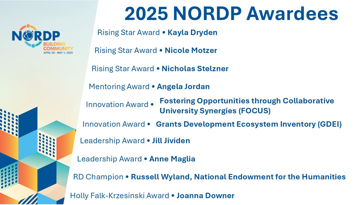 Congratulations to the 2025 NORDP Awardees! – NORDP News